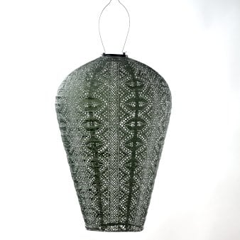Solcelle lanterne Lace salvie grøn - Lumiz solcelle lanterne Lace ...